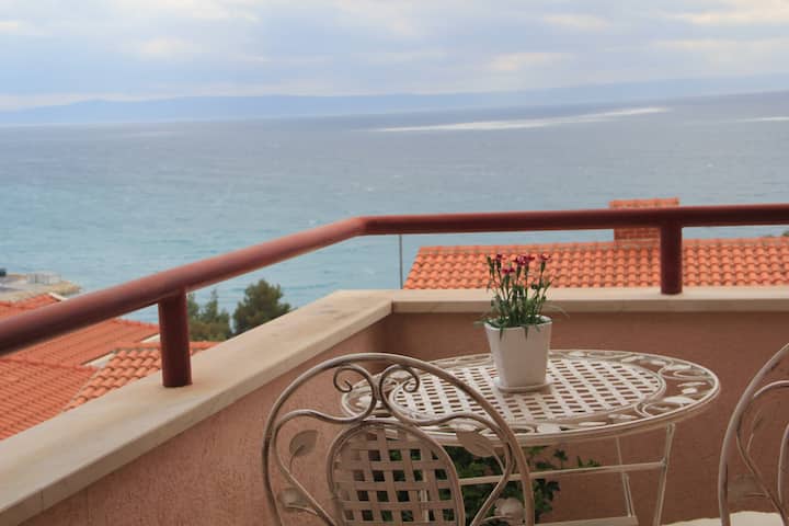 Comfort Sea View Apartment With Two Bedrooms - Brela