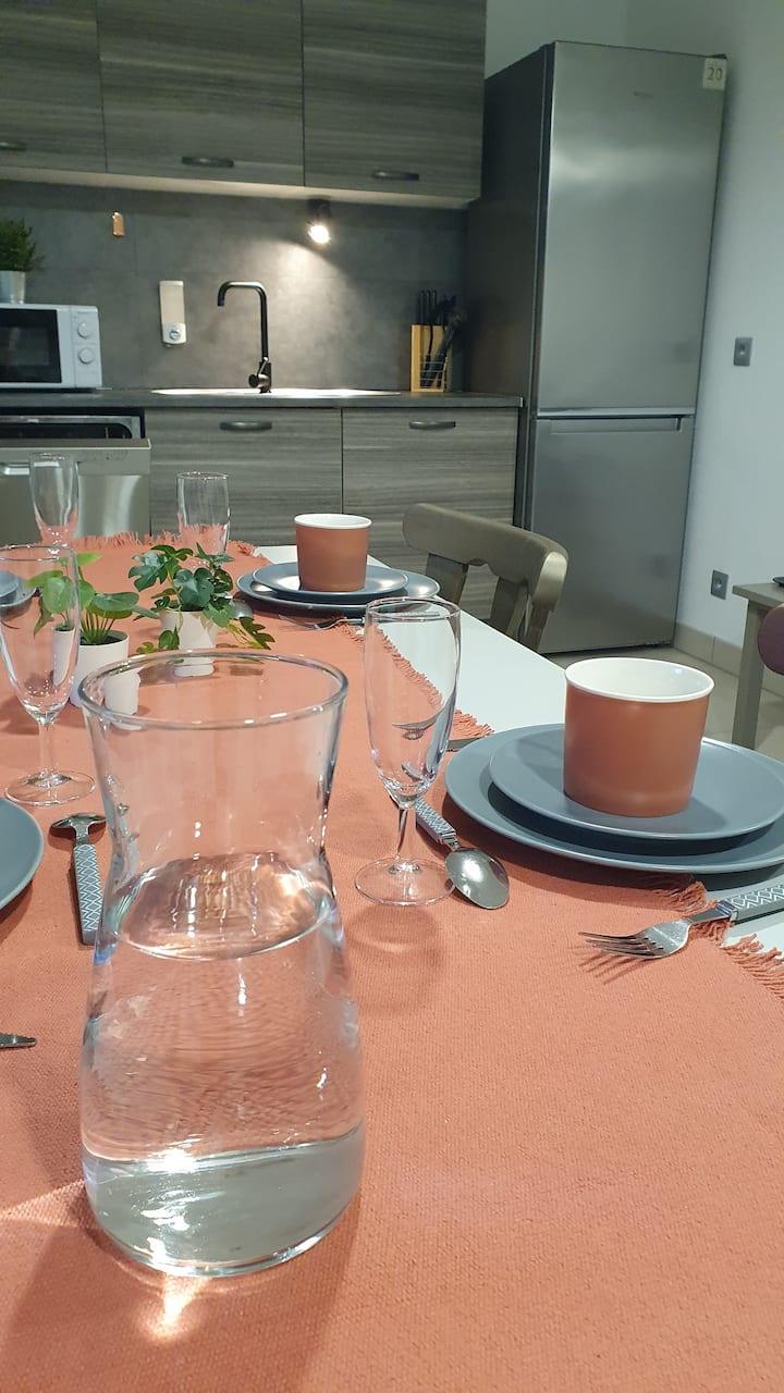 Ref V2 :Appartement 2 Personnes De 47 M2 En Rdc - Mulhouse