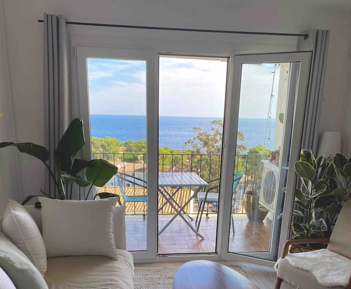 Acogedor Apartamento Con Vistas Al Mar - Aigua Blava