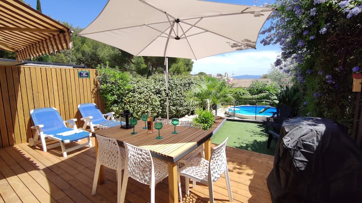 Rez De Jardin Calme Accès Mer, Piscine Privée, Bbq - Saint-Cyr-sur-Mer