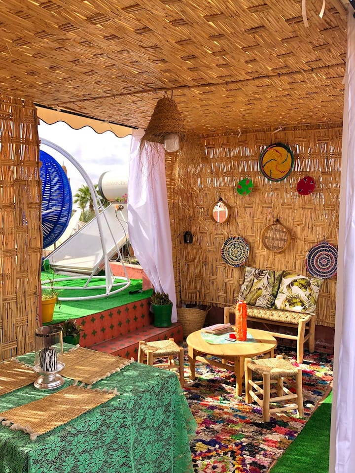 Chambre Twin Calme Dans Riad - Marrakesh