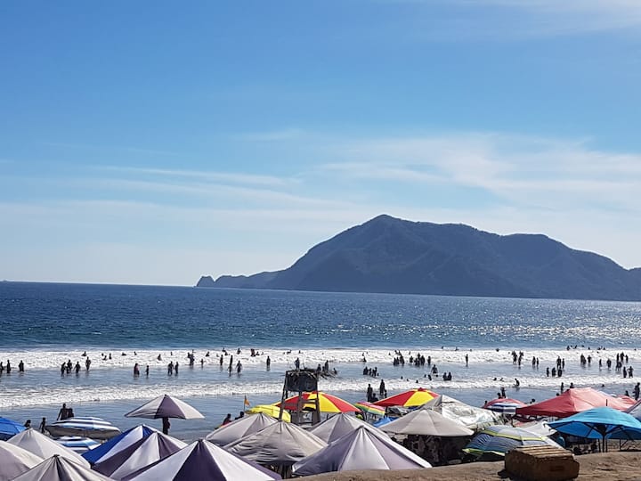 **Iv Depto Celeste Miramar A 40 Mts Playa Miramar - Manzanillo