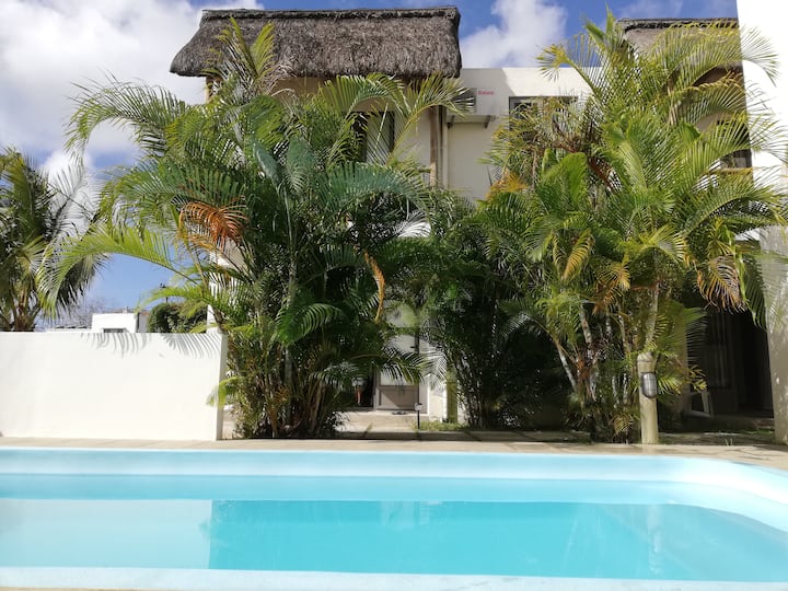 Villa Le Palmiste Vert à 10min à Pieds De La Plage - 모리셔스