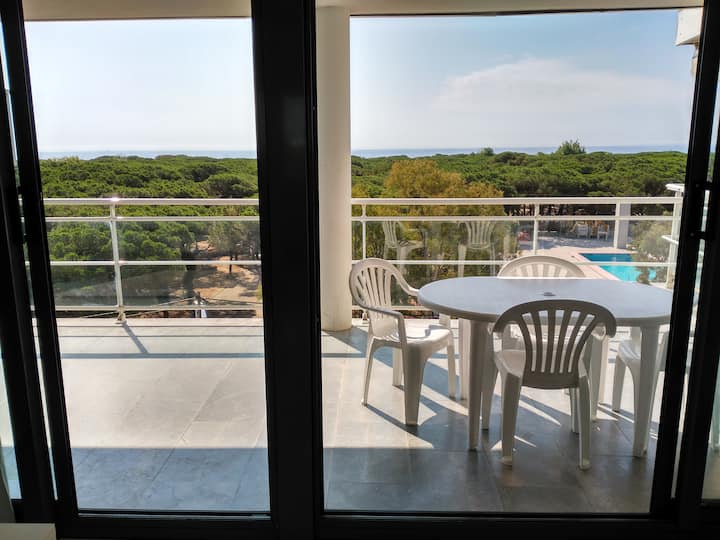 Apartamento A 100m De Playa,gran Terraza Y Piscina - Blanes
