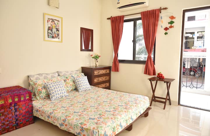 Casa Melora, 2bhk Ac Apt In Candolim, Beachwalk - 果阿邦