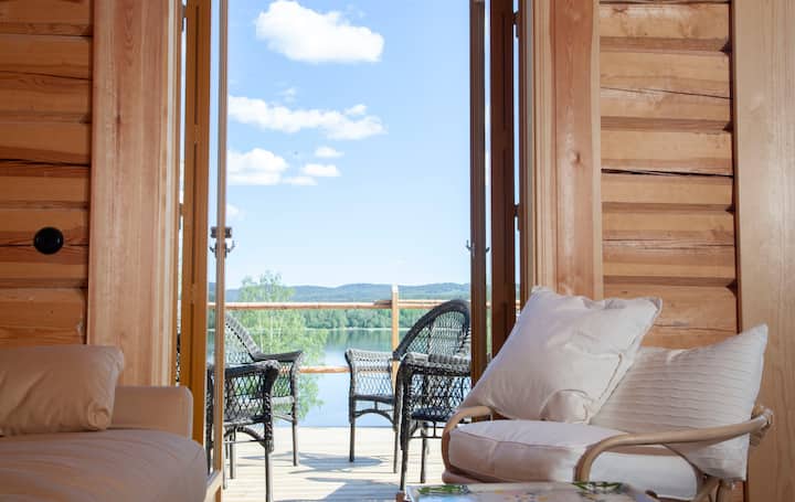 Beautiful Location By Lake, New Timber House - Leksand