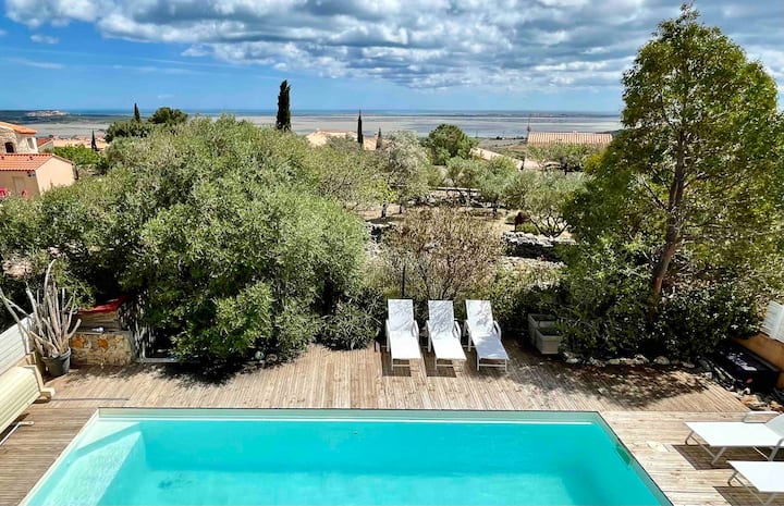« Zen & Bohème » • Maison Piscine Vue Mer - Leucate