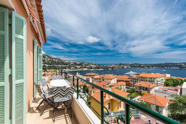 Chic 2 Bedroom Apartment With Incredible Views - Villefranche-sur-Mer