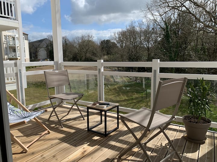 (01) La Ria, Charmant Appartement 3 Pers, Intimité - Pornic