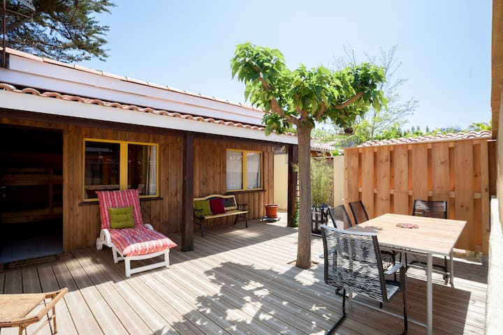 " La Plage" Conçu Pour 2 Adultes Et 1 Adolescent - Carcans