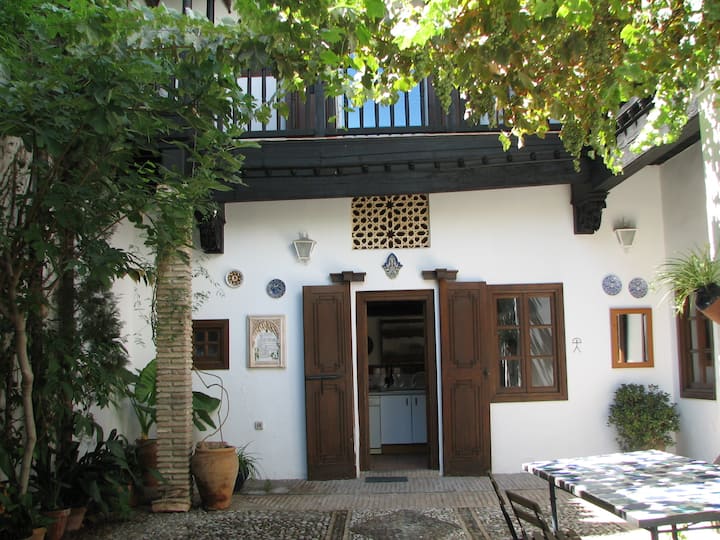 Casa De La Luna-granada. Patio Y Jardín. - Granada, España