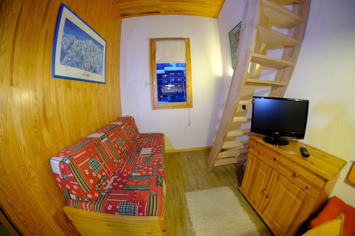Charmant 2 Pièces Meribel | Cozy 1 Bed W/mezzanine - Courchevel