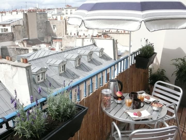Sunny Terrace Free Wifi Apartment In Marais - Châtelet - Les Halles - Paris