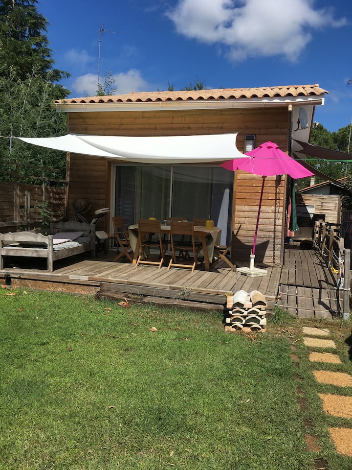 Chalet En Bois Avec Jardin Privatif - Lanton