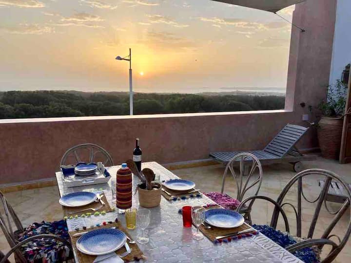 Essaouira Quartier Diabat Vue Mer Golf Maison-ryad - Essaouira