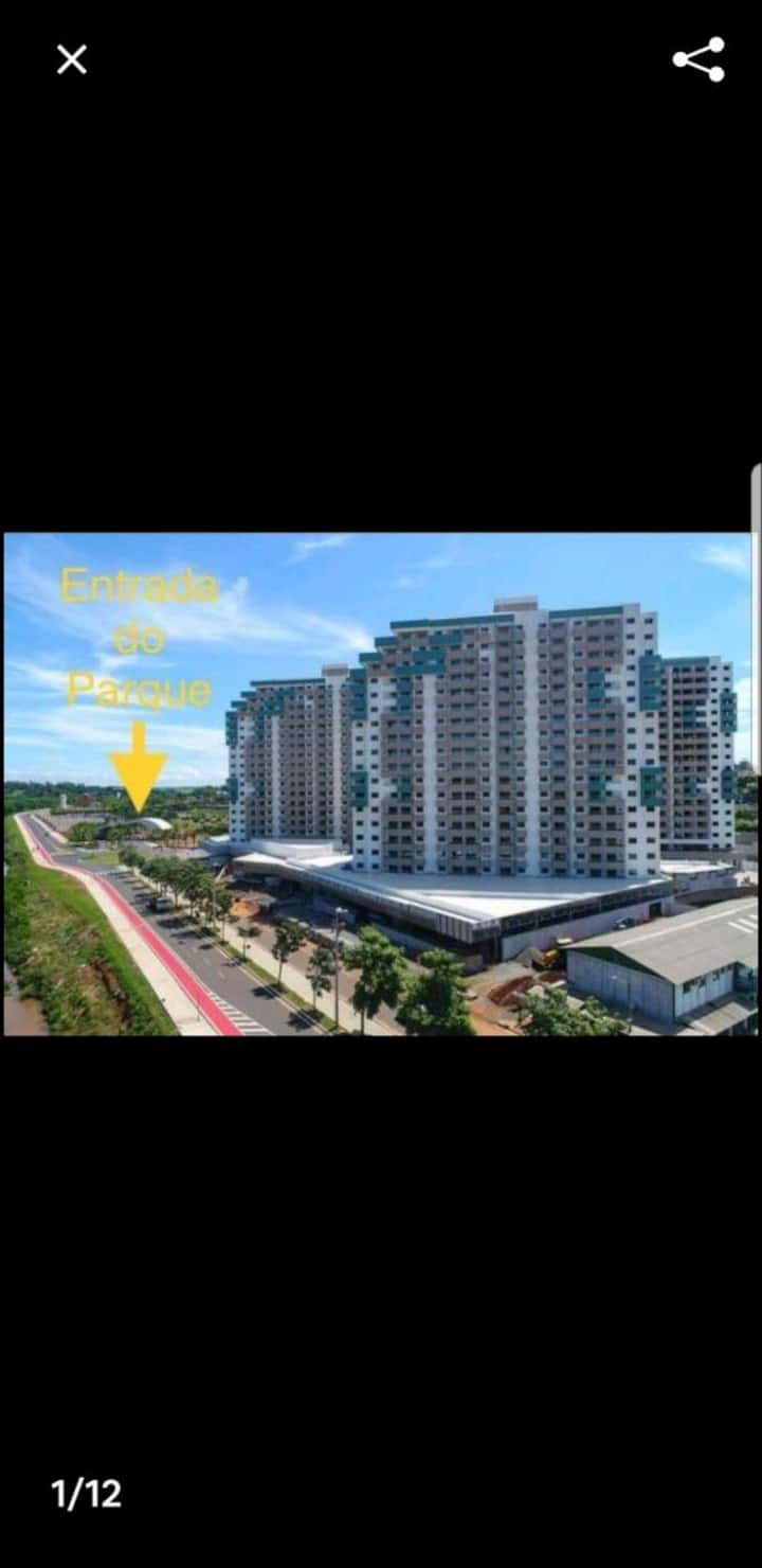 Flat Olimpia Park Resort Mobiliado - 奧林匹亞聖保羅