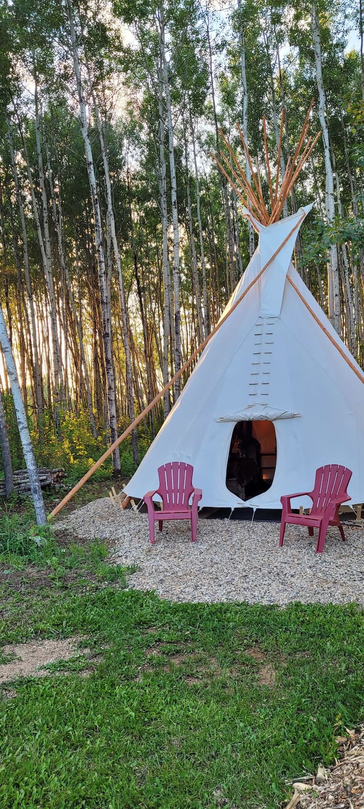 Bannock N Bed - #1 Glamping Luxury Tipi - High Prairie