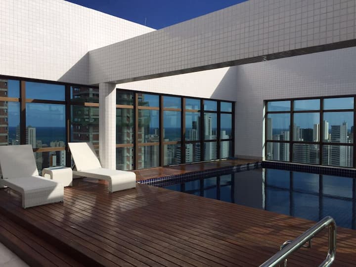Apt Mobiliado 2/4 - Furnished Flat 2 Bed - Recife