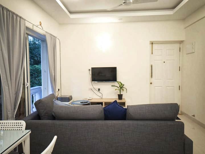 Bright & Comfy 1-bedroom Flat In Siolim, North Goa - Goa