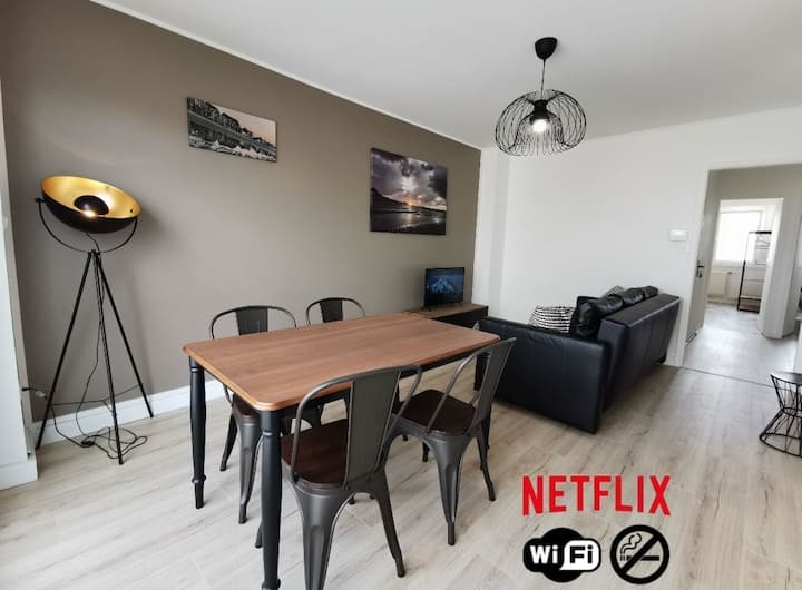 Le Noir Et Or Spacieux Lumineux Fedbia Appartement - Bray-Dunes