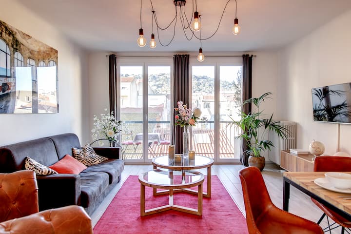 Superbe Apt Au Coeur De La Ville - 2 Balcons - Frontignan