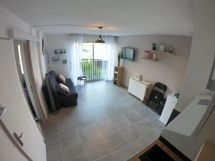 Studio 4 Pers Centre Port Piscine Parking Privé - Agde