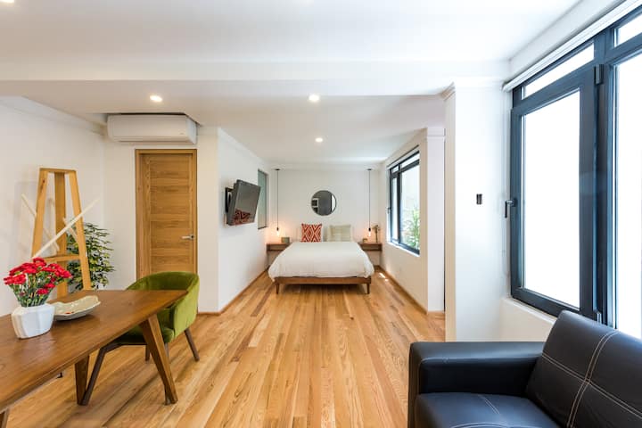 Unit 1 Family Air Conditioning 2br/2ba In Condesa - Ciudad de México