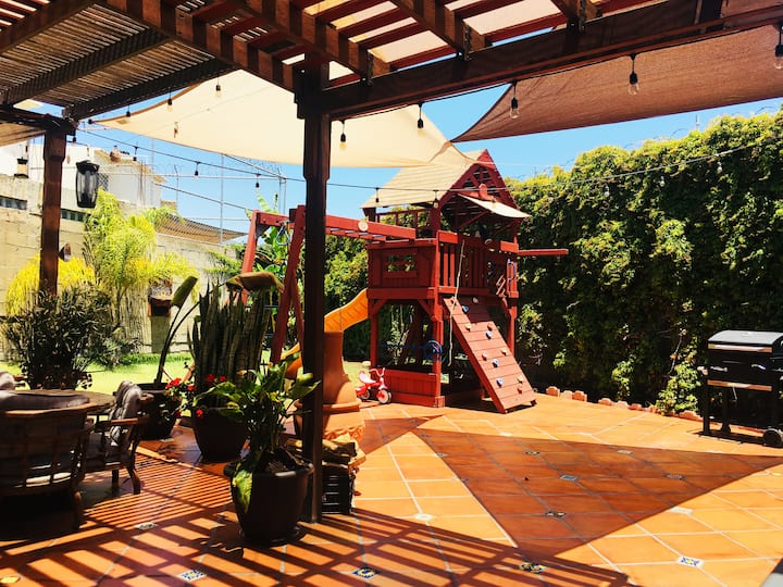 Majagua*ac*10min Nearest Beach*largegarden*playgrn - Ensenada