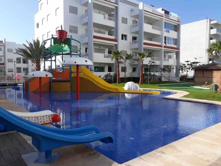 Appartement Haute Standing Spa +Face Mer Piscine S - Mohammédia