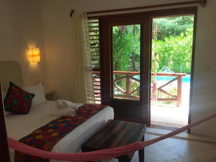 Prívate Room Casa Iguana Pool View - Isla Holbox