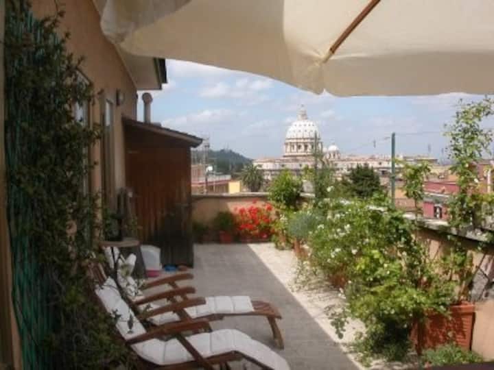 Flourished Terrasse Apartment S Peter Vatican Wifi - Rome