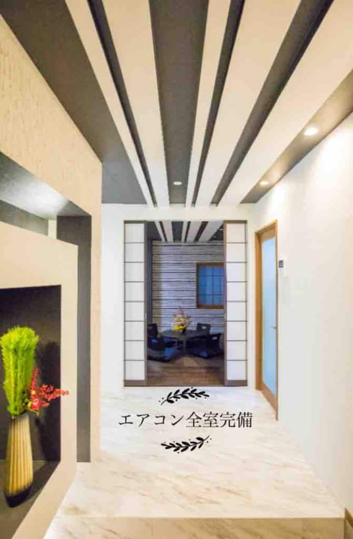 24軒2f/全室エアコン完備/111㎡2階貸切/3寝室+2バスルーム/駐車場1台無料/地下鉄駅7分 - Sapporo