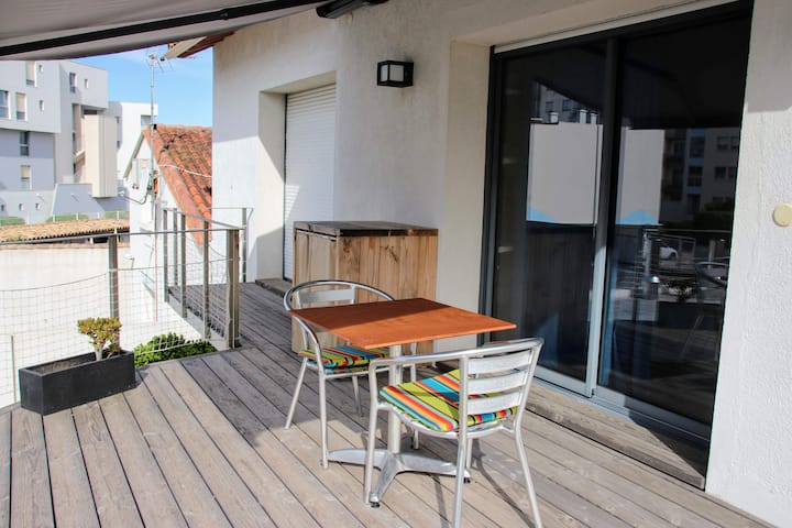 Petite Chambre Indépendante Avec Grande Terrasse - Palavas-les-Flots