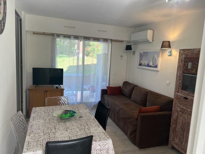 T2 A/c, Parking, Piscine, Plage à 350m, Wifi - Juan-les-Pins