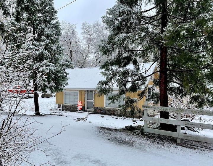 Sequoias Creekside/vintage Yellow Cottage - California Hot Springs, CA