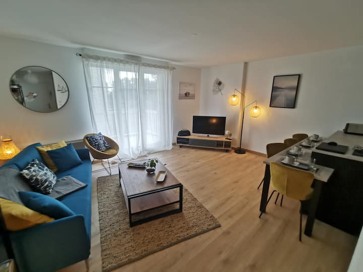 Bel Appartement 3* Avec Garage, Proche Plage - Dinard