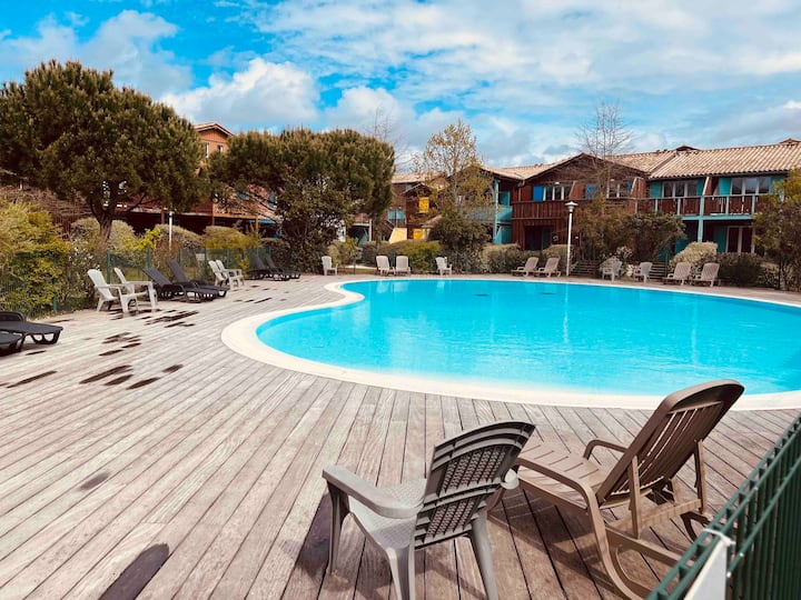 Cosy T2 Piscine Bassin D’arcachon Port Du Teich - Le Teich