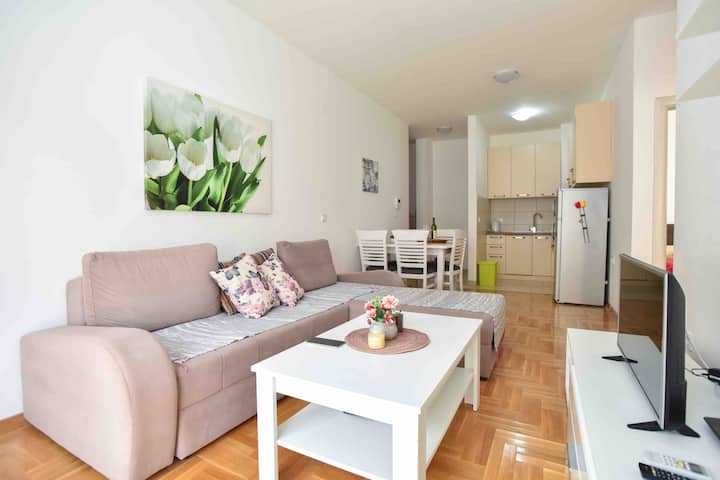 Bright, Stylish Apartment (2br, A/c, Elevator) - Budva