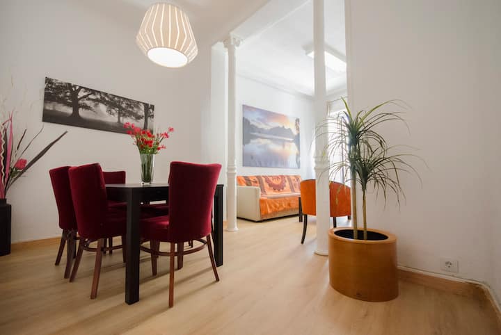 1-12.las Cortes.sol.madrid Center.120m2 Bright.a.c - Madrid
