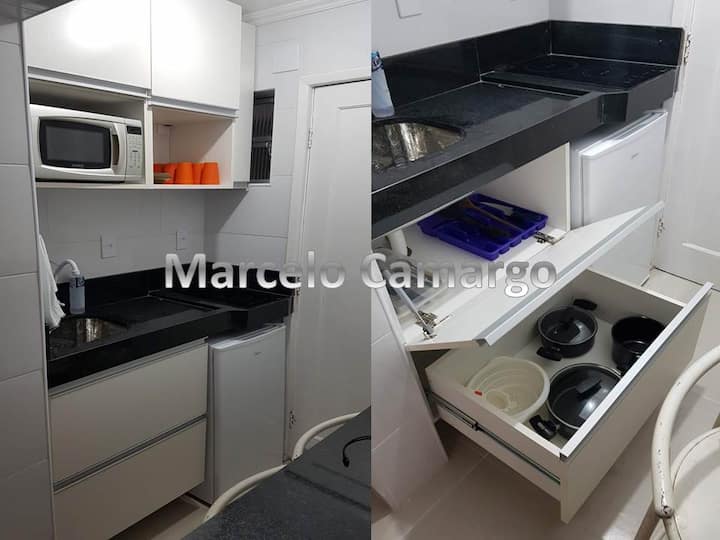 Kitnet Santos Embare pied dans le sable climatisé - Lofts à louer à ...