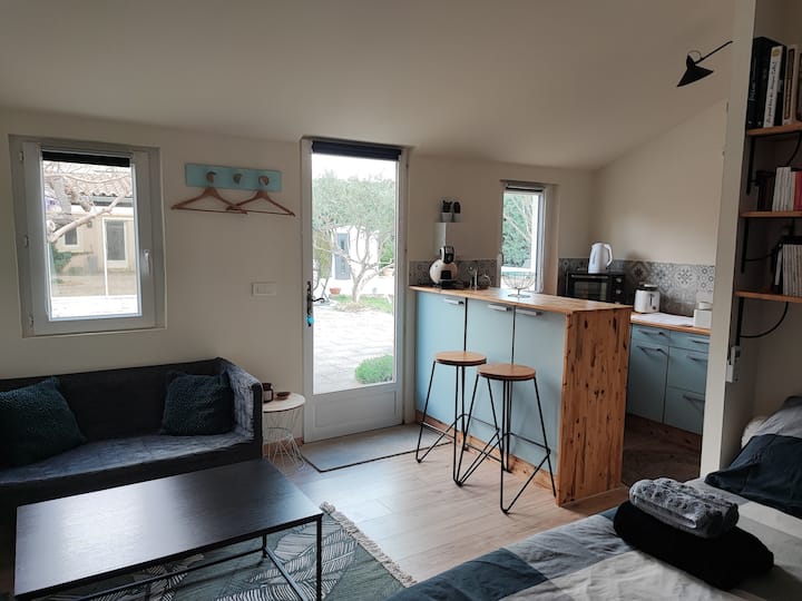 Joli Studio Indépendant Dans Jardin Partagé - Gordes