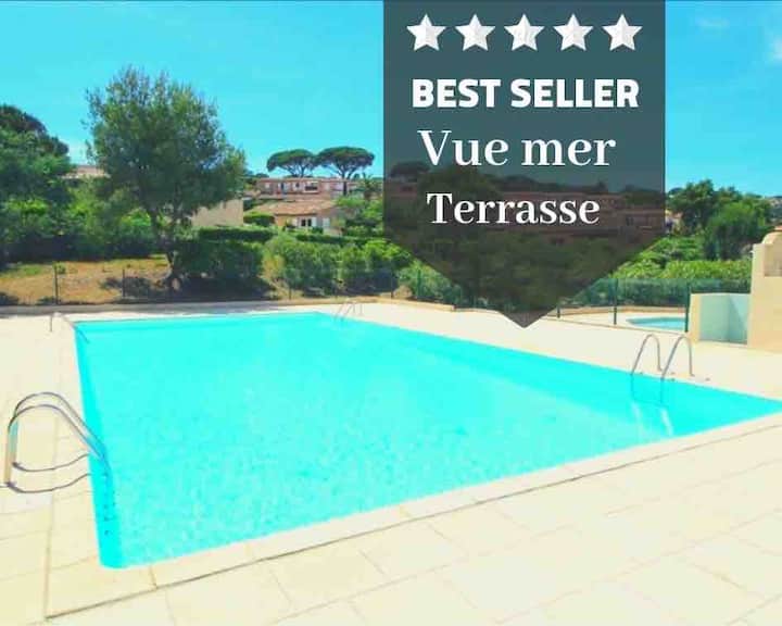❤️❤️ Plage à 3 Minutes ⭐️  Vue Mer Piscine Parking❤️❤️ - Saint-Tropez