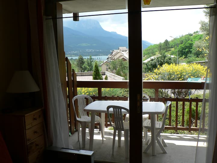 Studio Tout Confort, Ensoleillé, Plan D'eau à 600m - Savines-le-Lac