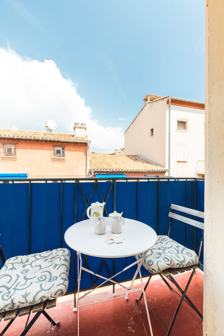 A/c & Amazing Balcony In Vieux Nice #Peaceful - Nice