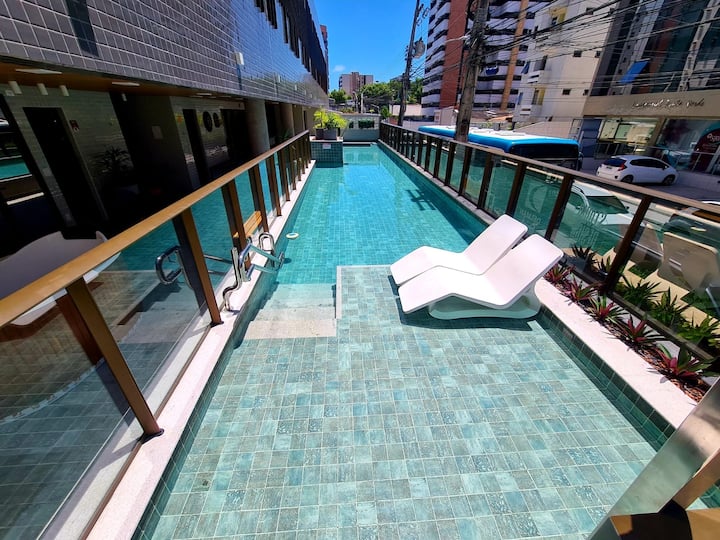 Charmoso Apartamento A 500 M Da Praia Ponta Verde - Maceió