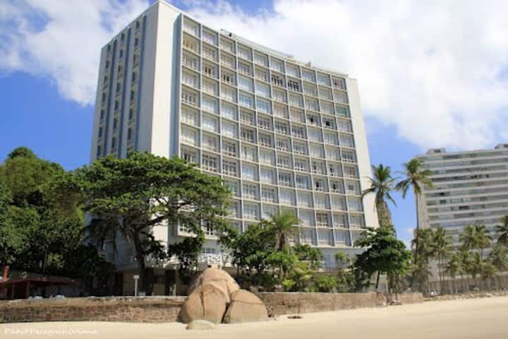 Apto. Pé Na Areia C/ Wi-fi  Em Pitangueiras - Guarujá