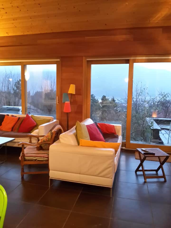 Chambre Vue Montagne + Sdb Airbnb+ Terrasse - Bonneville