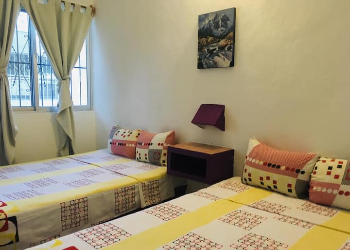 Habitación Privada Con 2 Camas, Hotel Posada Edem - Cozumel