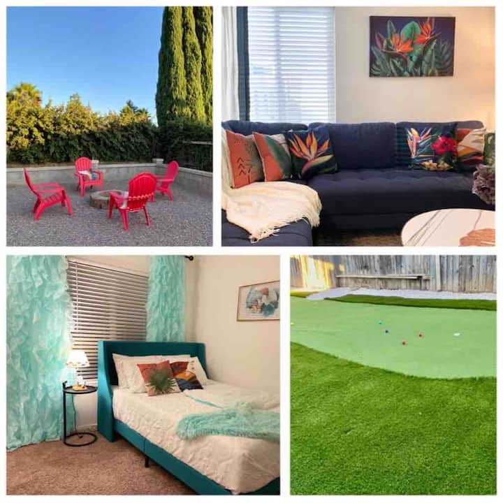 Cheerful 3 Br * Mini Golf * Firepit * Near Ucr - Castle Park, Riverside