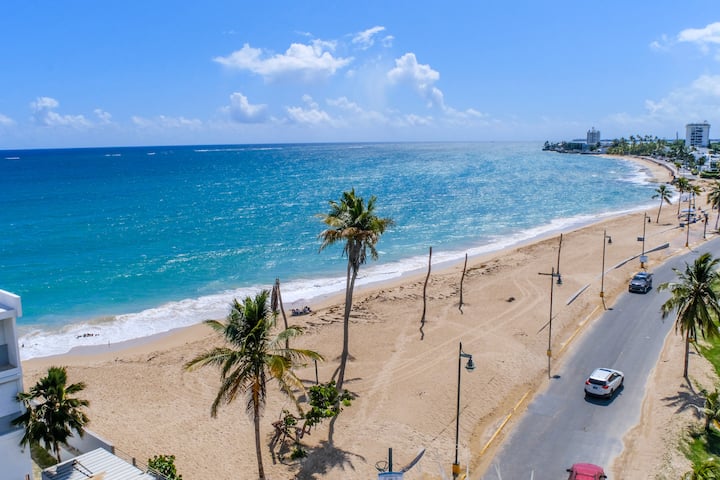 ⭐️Amazing Beachfront 2br Apt Sju Pro-sanitized⭐️ - San Juan